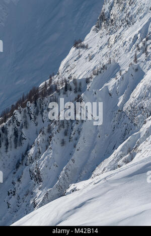 Mountain scenery, Graian Alps, Mont Blanc range, Aosta Valley, Italy ...