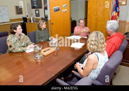 U.S. Army Lt. Col Walter L. Flinn and 1st. Sgt. Kelly from the 322nd ...