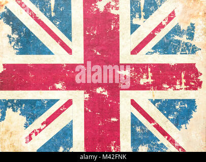 Great Britain Paper Flag as an old vintage British symbol of patriotism ...