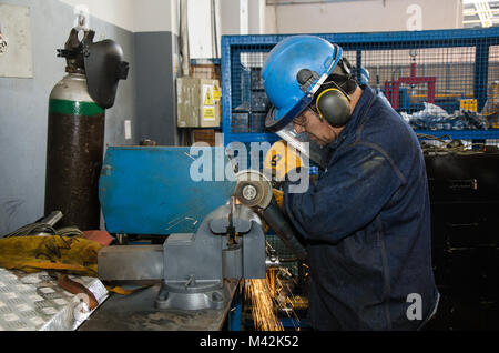 Mechanic of heavy machinery for mines Stock Photo - Alamy