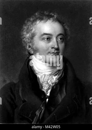 Thomas Young (1773-1829) English physicist and Egyptologist. Undulatory ...