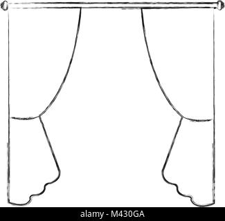 window courtain isolated icon Stock Vector Image & Art - Alamy