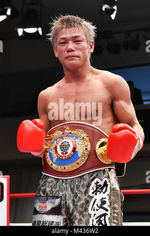 Tokyo, Japan. 8th Feb, 2018. (L-R) Masaki Saito, Shuichiro Yoshino (JPN ...