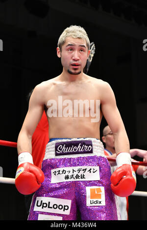 Tokyo, Japan. 8th Feb, 2018. (L-R) Masaki Saito, Shuichiro Yoshino (JPN ...