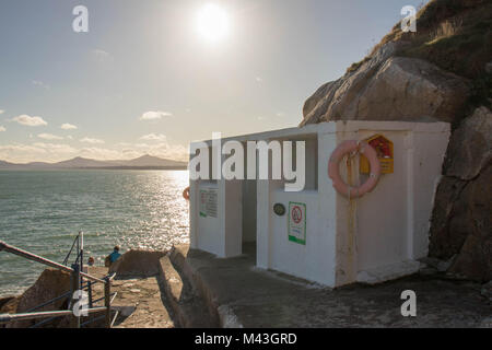 A view of the shelter at Vico Bathing Place, Dalkey. Dublin Stock Photo ...