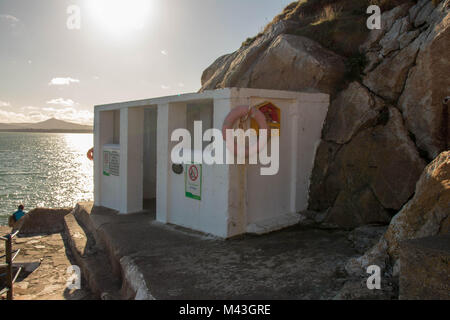 A view of the shelter at Vico Bathing Place, Dalkey. Dublin Stock Photo ...