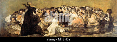 Francisco Goya, Witches Sabbath, painting, circa 1797 Stock Photo - Alamy