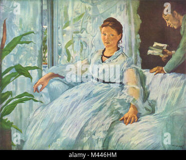 Edouard Manet - Reading 1865 Stock Photo - Alamy