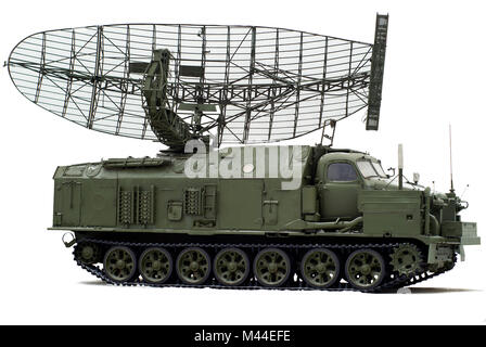 Russian military mobile radar on the Solovetsky Islands in the White ...