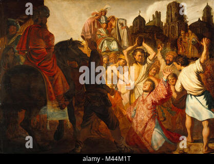 The Stoning of Saint Stephen 1625, Rembrandt s first painting completed ...