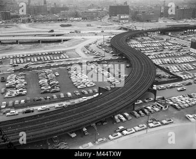 1950s 1960s HIGHWAY CONSTRUCTION ROAD HEAVY MACHINERY PAVE PAVING ...