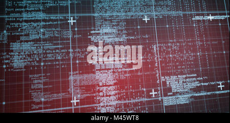 Lines of Blue matrix and codes Stock Photo - Alamy