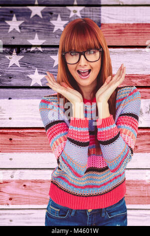 Banner portrait of surprised grey hair beard grandfather old man over ...