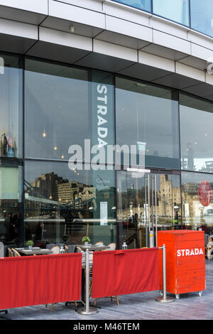 Strada Italian restaurant, Riverside (More London), London, England ...