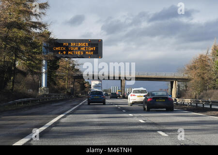 Low bridge warning sign on railway bridge in Cheshire UK Stock Photo ...