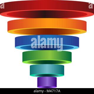 Process stages infographic element. Color data point Stock Vector Image ...