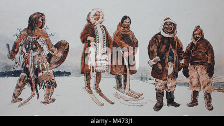 Clothing, fashion of the Eskimos, northernmost peoples in the modern ...