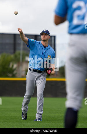 Tampa Bay Rays pitcher Jake Brentz poses for a portrait during photo ...