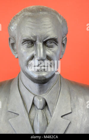 Exhibition of portrait Heinrich Rau in one of buildings in former ...