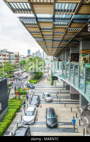 City, Kuala Lumpur, Malaysia - Feb 25 2017: Reflection of Kuala Lumpur ...