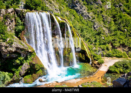 Aerial view of Krcic waterfall in Knin, Croatia Stock Photo - Alamy
