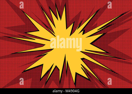 Explosive pop art background comics bubble Stock Photo - Alamy