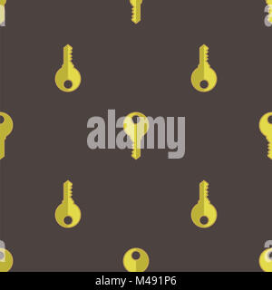 Seamless Gold Key Pattern Stock Photo - Alamy
