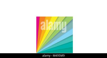 Summer colorful striped diagonal line round pattern vector background ...