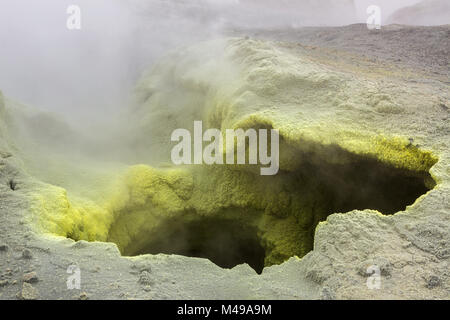Fumarole activity in crater of Mutnovsky volcano Stock Photo - Alamy