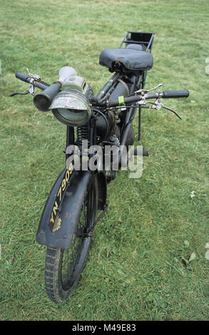Vintage 1920s BSA Roundtank motorbike , shown at White Waltham Airfield ...