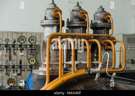 Steam lines of a turbine Stock Photo - Alamy