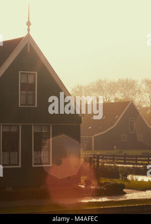 Dutch rural landscape with typical homes Stock Photo - Alamy