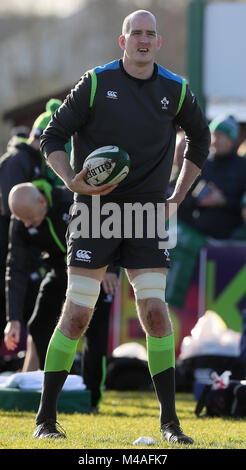 Devin Toner during a training session at Carton House, County Kildare ...