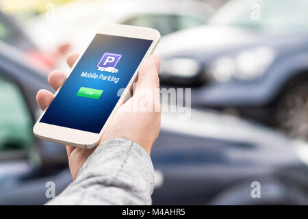 Pay for car parking using mobile sign signs instructions pay and ...