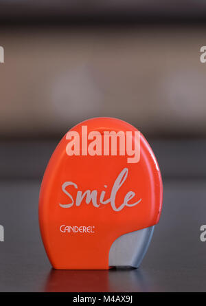 Largs, Scotland, UK - February 14, 2018: A bottle of thick bleach of ...