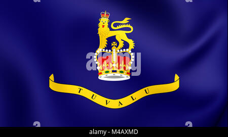 Flag of Tuvalu. Close Up Stock Photo - Alamy