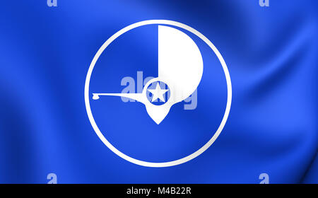 3D Flag of the Yap. Close Up Stock Photo - Alamy