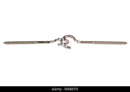 Screws with loop, isolated on white background Stock Photo - Alamy