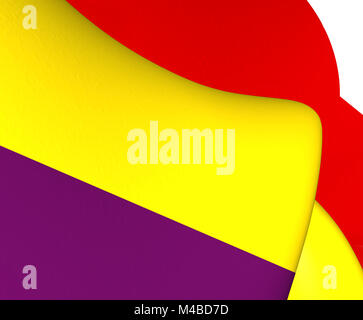 3D Flag of Second Spanish Republic. 3D Illustration Stock Photo - Alamy