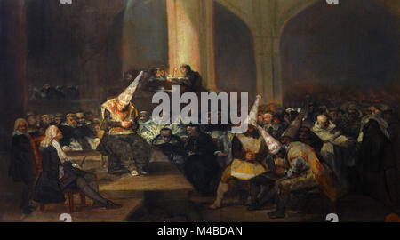 Goya Francisco - Escena de Inquisición (1808 12 Stock Photo - Alamy