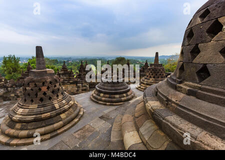 Borobudur Buddist Temple - island Java Indonesia Stock Photo - Alamy