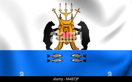 3D Flag of Veliky Novgorod, Russia. 3D Illustration Stock Photo - Alamy