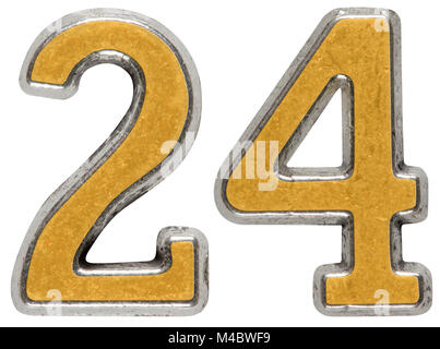 Creative Number 24 on white background design vector illustration Stock ...