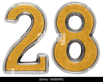 Number 28 (number twenty-eight) anniversary celebration design with ...