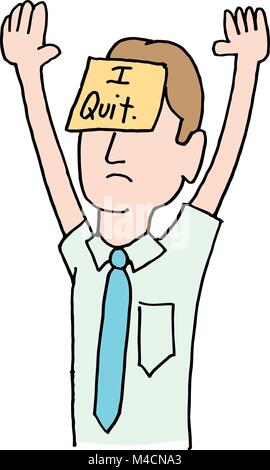 cartoon man surrendering Stock Vector Image & Art - Alamy