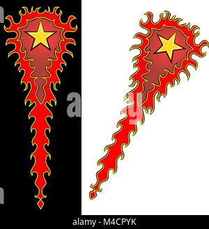 An image of a flaming shooting star Stock Vector Image & Art - Alamy
