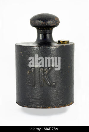 Iron weight of 1 kilogram Stock Photo - Alamy