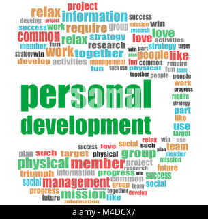 Personal development word cloud Stock Photo - Alamy