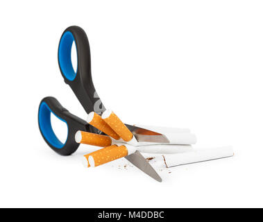 Scissors and cigarettes Stock Photo - Alamy