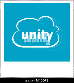 Unity word cloud Stock Photo - Alamy